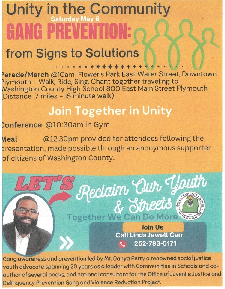 UNITY IN THE COMMUNITY GANG PREVENTION | Creswell Elementary School